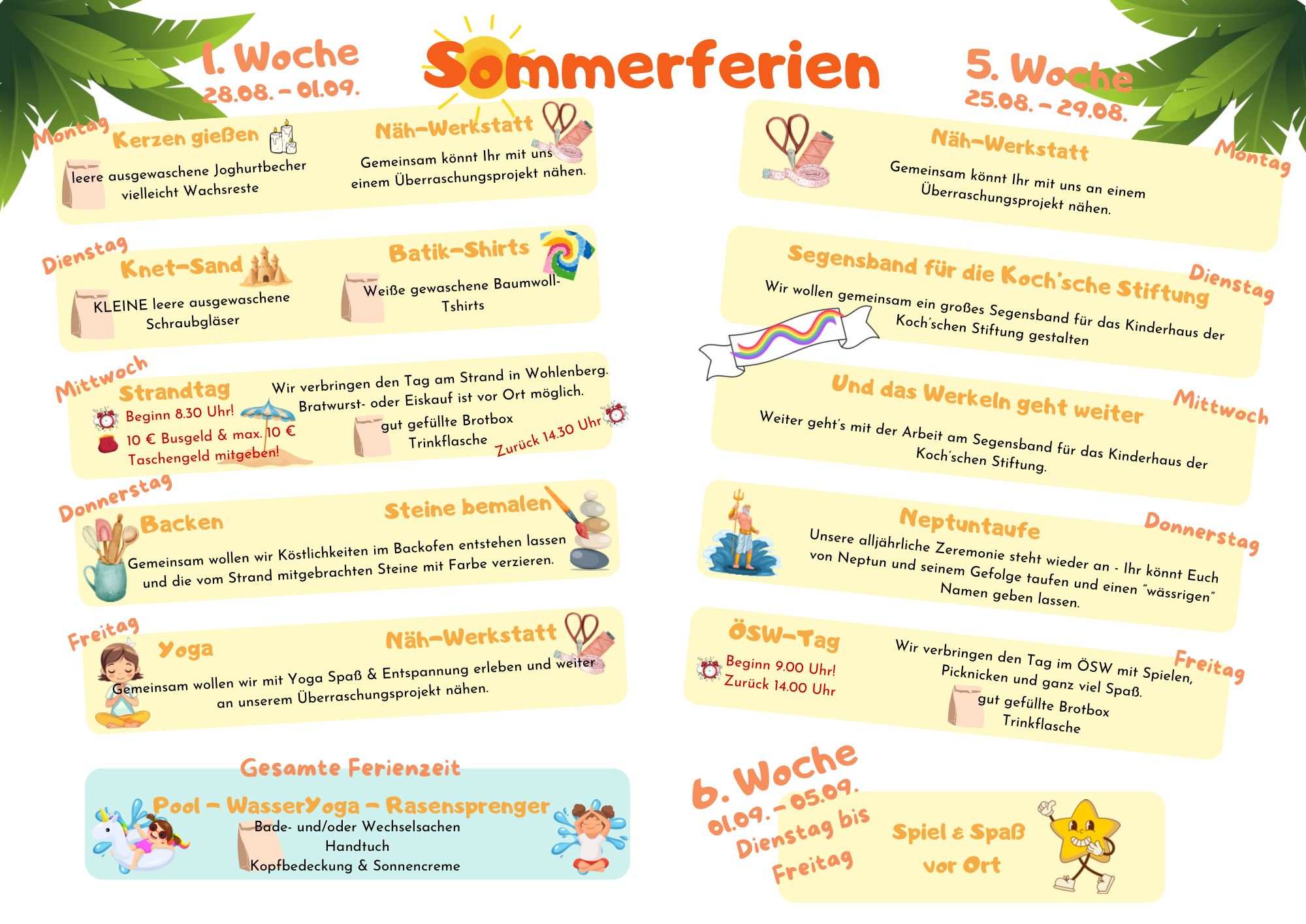 FERIENPROGRAMM - Evangelische Schule Robert Lansemann